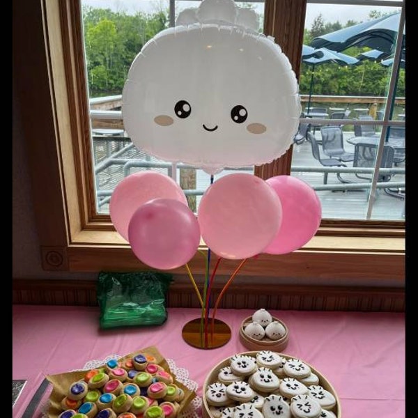 21" Dumpling Bao Bun Jumbo Balloon | Little Dumpling Baby Shower Party ...