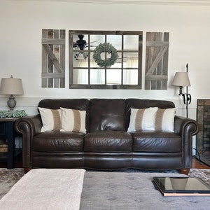 8 Pane Farmhouse Wall Decor Window Mirror Rustic Window Mirror Rustic ...