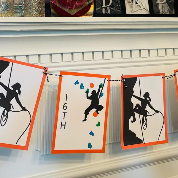 Skiing Birthday Banner - Personalized Skiing Birthday Garland - Skiing ...