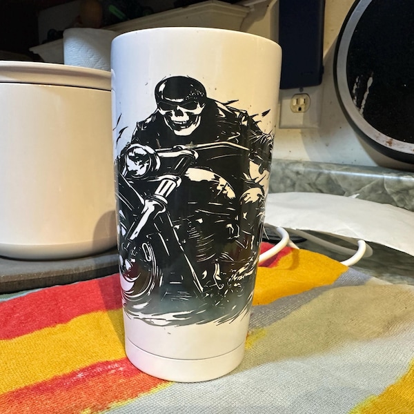 Ghost Rider Motorcycle Svg, Ai, Eps & PNG Files, Skull Biker Silhouette ...