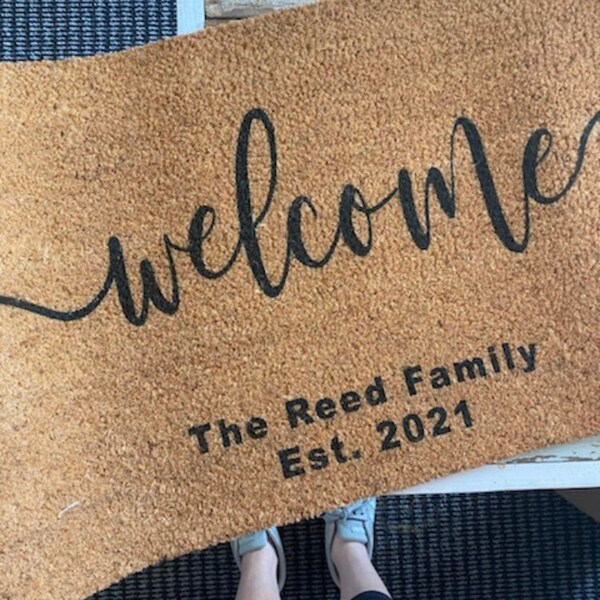 Welcome Mat - Door Mat - Personalized Doormat - Custom Doormat - Gift ...