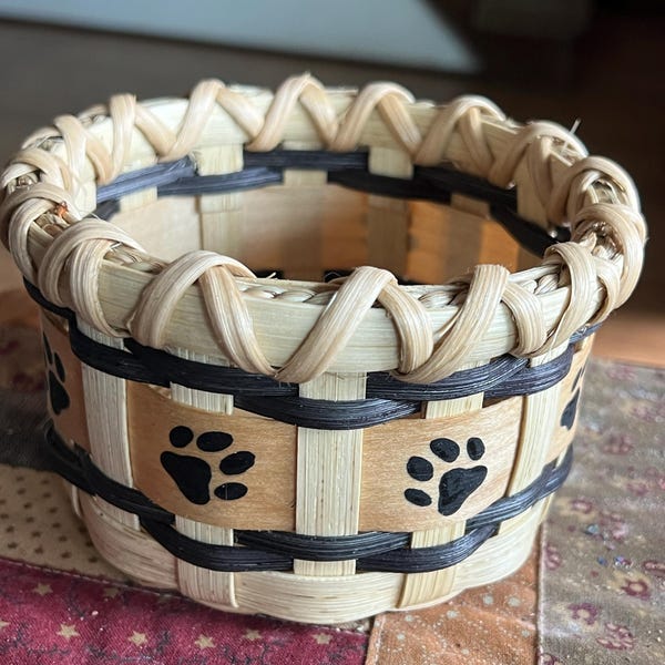 Pawprint Candy Basket - Etsy