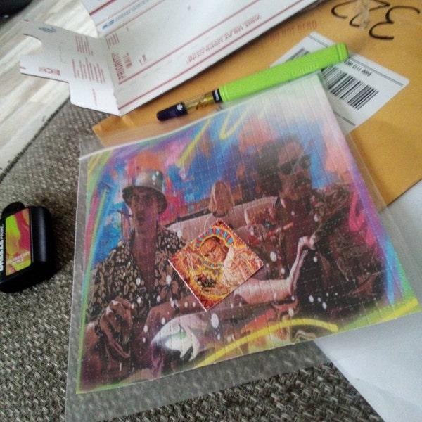 2015 Gonzo Skull and Peyote Fist Hunter S. Thompson Blotter Art Print ...