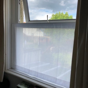 Rod Top Cotton Muslin Bathroom/kitchen Window Curtain or - Etsy UK