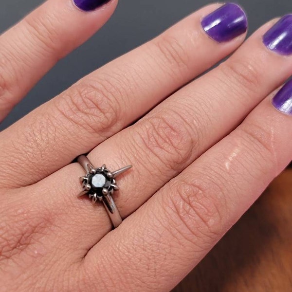 North Star Ring,stainless Steel Star Ring , Gothic Jewelry, Punk ...