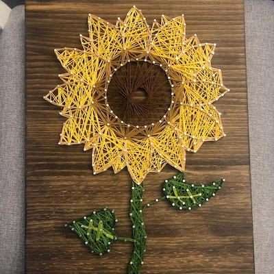 Sunflower String Art Craft Kit: Create Your Own Floral Wall Art Perfect ...