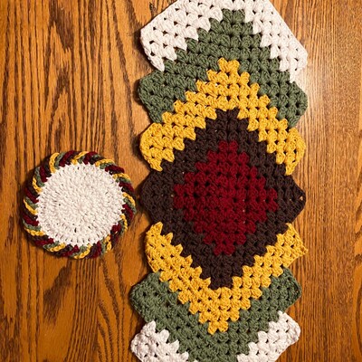 CROCHET PATTERN: Trivet / Hot Pot Pad With Handle 3 in 1 Instant ...