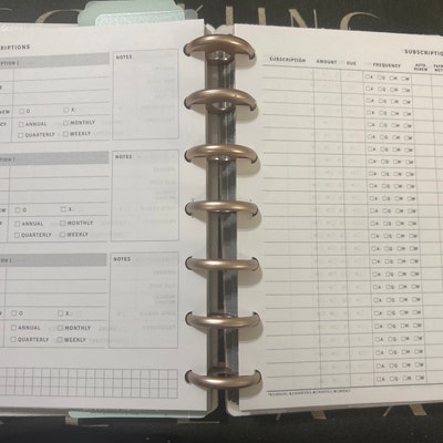 Inventory Tracker Printable Pocket Size Inserts Home - Etsy