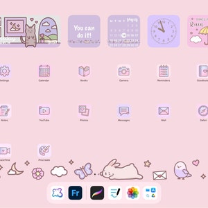 Rainbow Widgets Digital Stickers, Digital Planner Stickers, Tracker ...