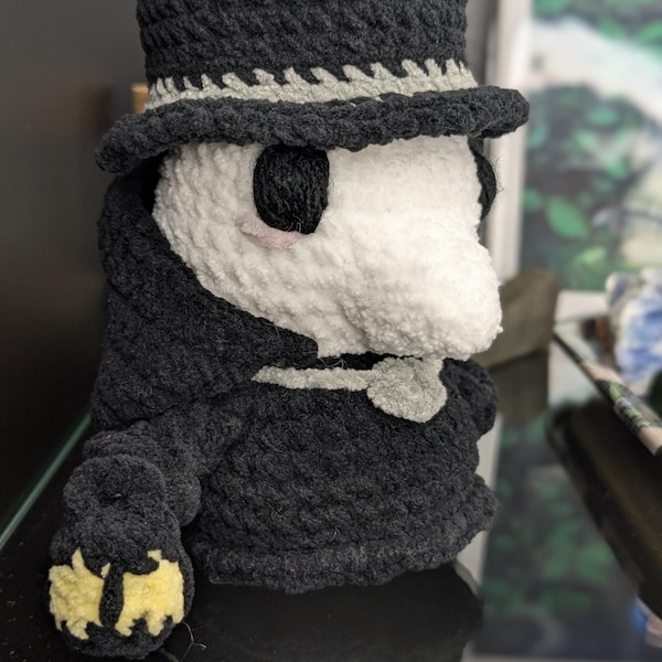 Plague Doctor Crochet Pattern | Hat and Hood Are Removable | Includes ...