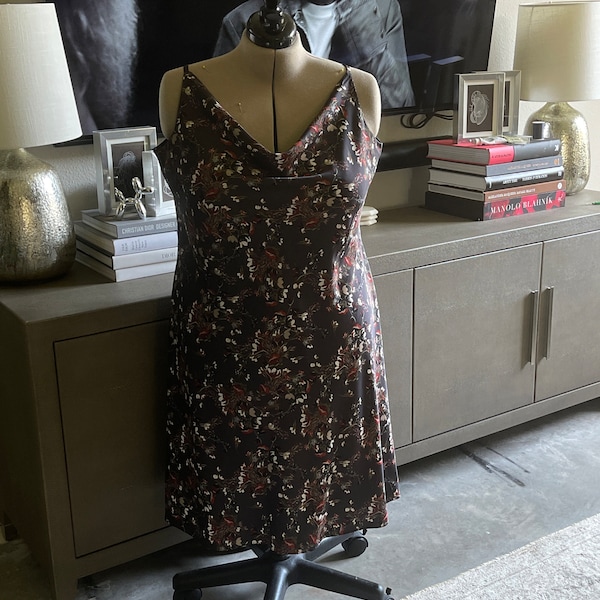 Slip Dress Pattern, Cowl Neck Dress Sewing Pattern, Bias-cut Dress ...