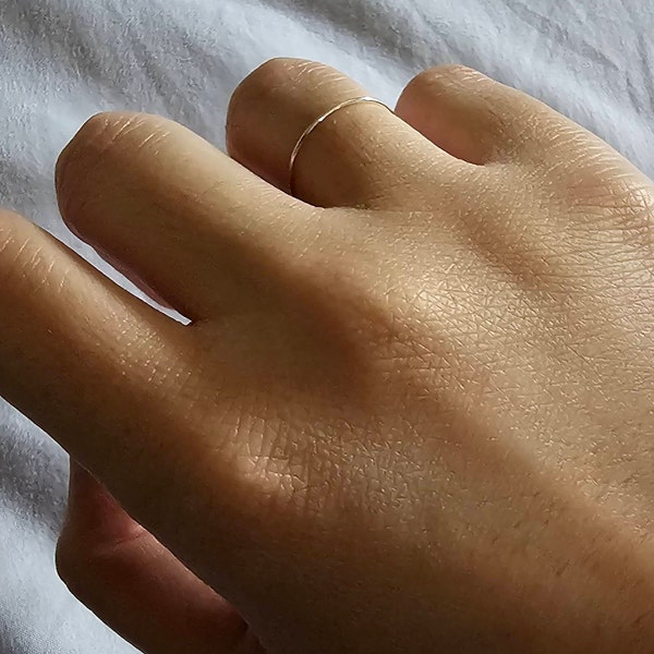 Ultra Thin Sterling Silver Stacking Ring, Super Skinny, Extra Thin ...