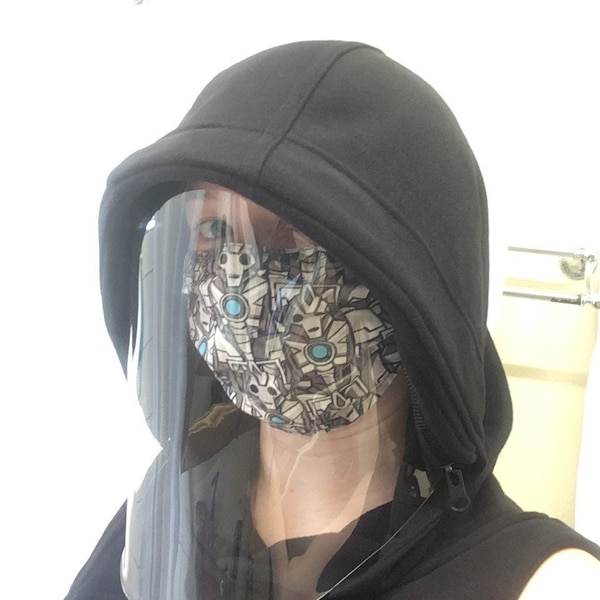 Face Shield Reusable, Halloween Costume Women, Hooded Face Shield, Face ...