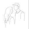 Custom One Line Drawing, Simple Line Art, Commission Portrait ...
