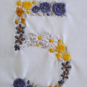 Machine Embroidery Design Small Letter M With Flowers Upper and ...