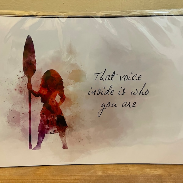 Moana Quote ART PRINT Nursery, Princess, Gift, Wall Art, Home Decor - Etsy