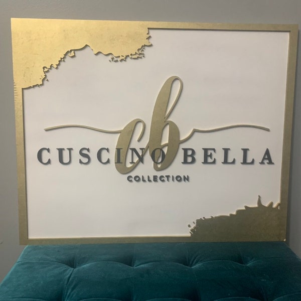 Custom 3D Logo Sign - Small Business Sign - Craft Show Sign - Wooden ...