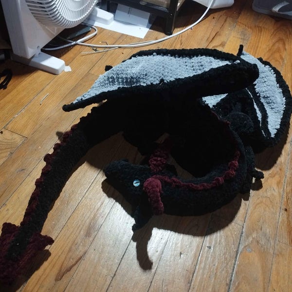 Crochet Sleeping Dragon PDF Pattern - (digital Pattern Only, NOT the ...