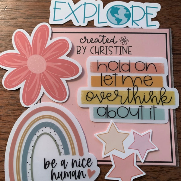 CLEAR Be A Nice Human Rainbow | Clear Sticker, Spread Kindness, Gifts ...