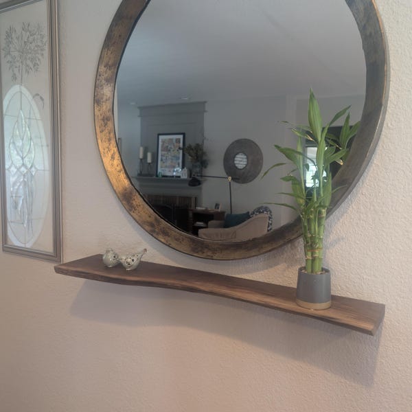 Live Edge Shelf, Live Edge Floating Shelf - Custom Orders - Etsy