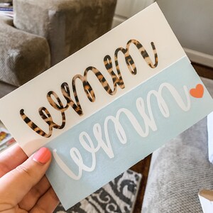 Four Initial Monogram Decal Sticker Four Letter Monogram | Etsy