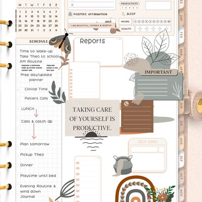 Undated Minimal Boho Goodnotes Digital Planner, iPad Planner ...