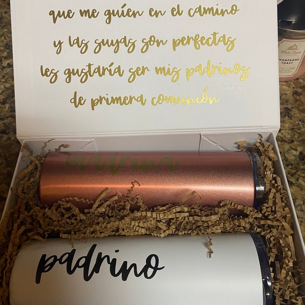 Madrina Proposal Box in Spanish Quieres Ser Mi Madrina De Bautizo ...