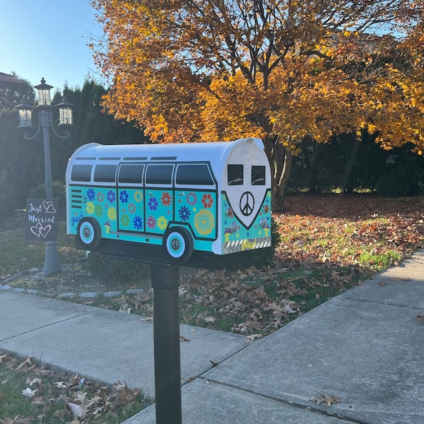 Large-size Mailbox Camper Van Mailbox (VW Camper Van Vibes) Custom. I ...