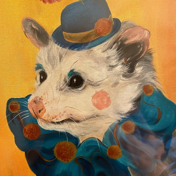 Clown Possum Art Print: Funny Parody Wall Hanging (8x10) - Etsy