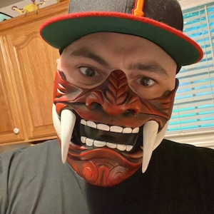 Cool Badass Face Masquerade Mask for Men Samurai Assassin - Etsy