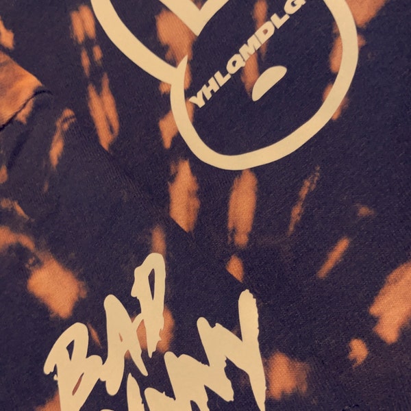 Bad Bunny Reflective Bleached Shirt, Fast Shipping, Un Verano Sin Ti ...