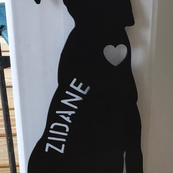 Dog Metal Yard Art - Boxer Dog - Hand Made Custom Dog Metal Gift for ...