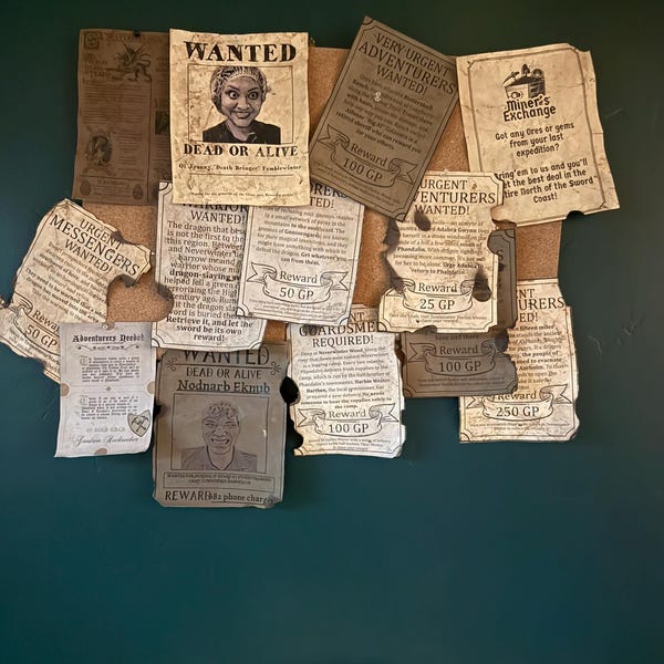 Editable Wanted Sign Printable PDF Template - DND - Roleplaying ...