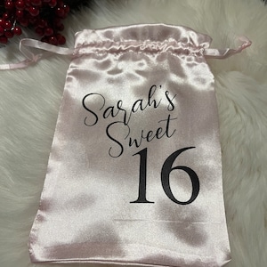 Sweet 16 Favor Bags, Sweet Sixteen Party Favor Bag, Sweet 16 Party ...
