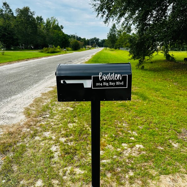 Personalized Mailbox Decal, Mailbox Number Decal, House Number Decal ...