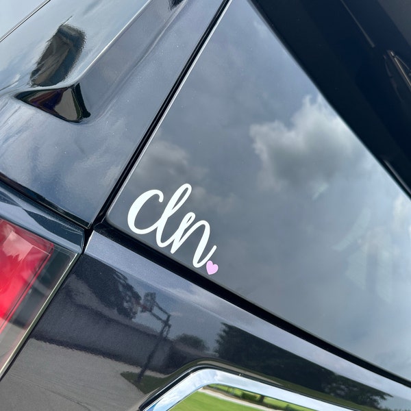 Monogram Car Decal, Vinyl Monogram, Car Monogram, Laptop Monogram, Yeti ...