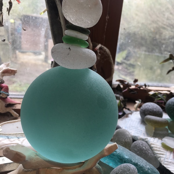 Purple - Glass Ball With Wooden or Geometric Metal Stand - Etsy