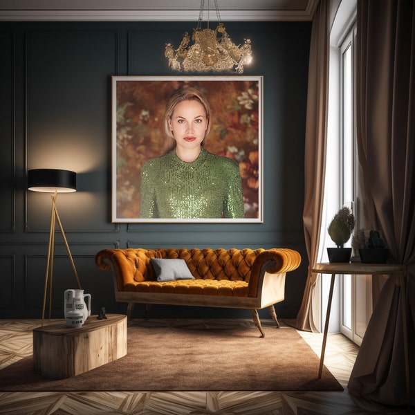 Mock up Magenta Trendy Frame Mock Up,maximalist,funky Decor,magenta ...