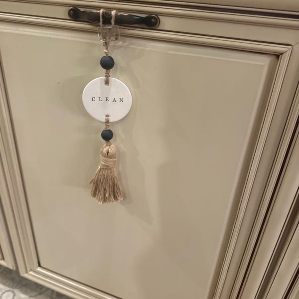Circle Edition Occupied Bathroom Door Sign | Do Not Disturb Wood Bead ...