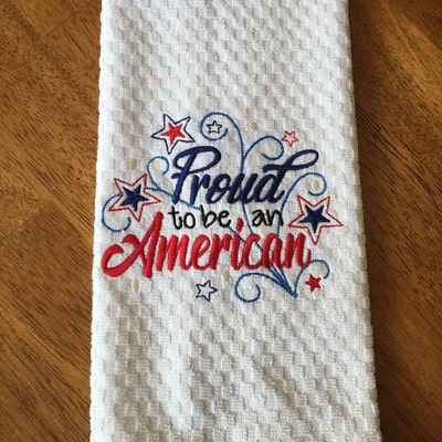 Proud to Be an American Machine Embroidery Word Art Design Pattern ...