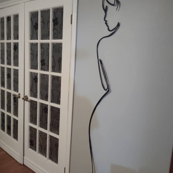 Minimalist Female Body, Metal Home Wall Decor ,housewarming Gift, Metal ...