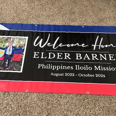 Missionary Welcome Home Banner Two Style and Color Options LDS ...
