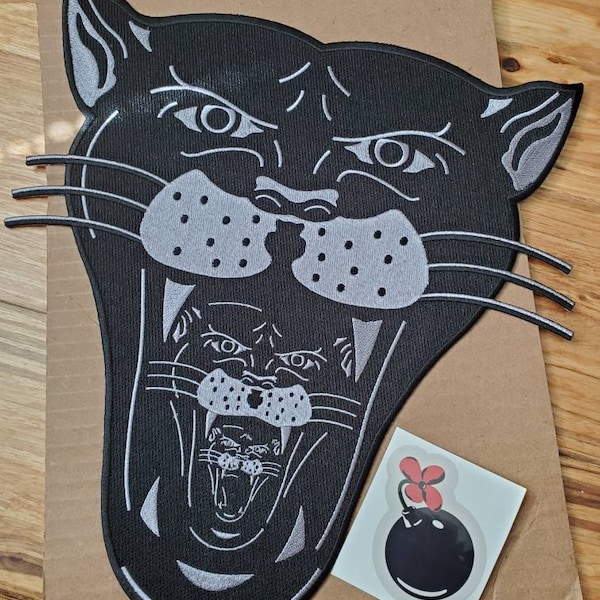 Infinity Panther Iron on Patch // Large Back Patch // Panther Patches ...