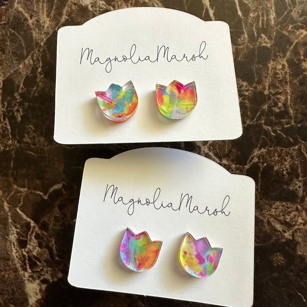 Acrylic Stud Set, Halloween Earrings for Girls, Orange Glitter Pumpkin ...