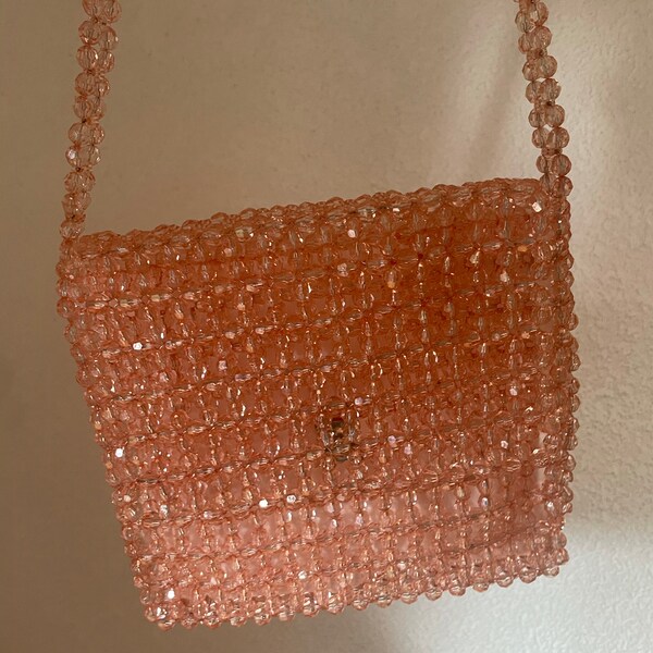 Crystal Green Beaded Handbag , Handmade Bead Bag , Custom Design ...