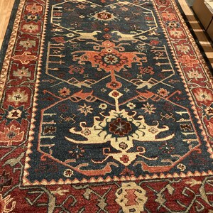Multi Color Wool Rug 2' X 3' Modern Dhurrie Bohemian Southwestern Small ...