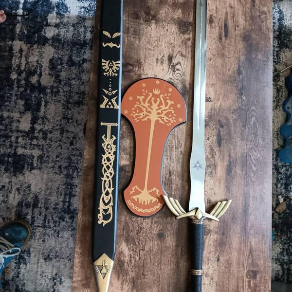 Custom Viking Sword in Unique Style, Damascus Steel Viking Sword Hand ...