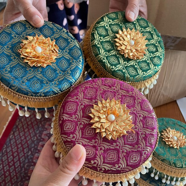 Wedding Sweet-bhaji Boxes/indian Wedding Tiffins Handmade Laddu ...