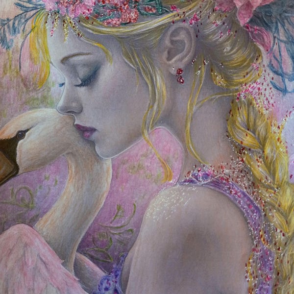 Viking Woman With Her Wolf Coloring Page Fairytale Coloring Pages ...