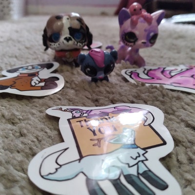 Magenta Winged Collie LPS Custom - Etsy